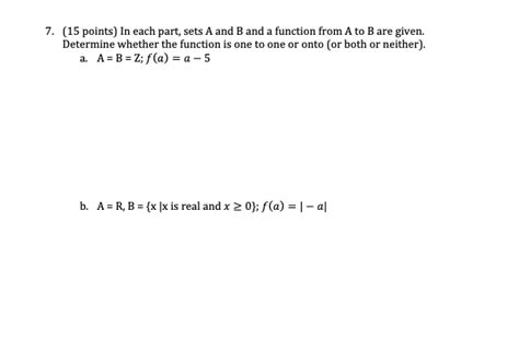 solved 7 15 points in each part sets a and b and a