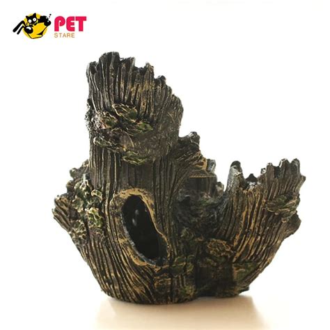 Aquário Plantas Artificiais Troncos Tronco de Deterioração Ornamento da