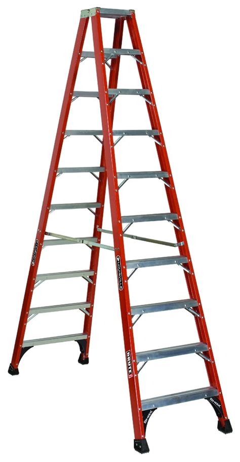 Escalera De Tijera Doble De Fibra De Vidrio Fm Hd Escalum