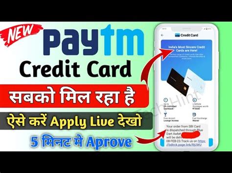Paytm Sbi Credit Card Apply Online How To Apply Paytm Credit