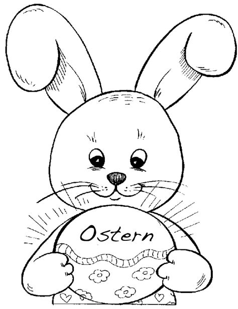Osterhase Ausmalen Ausmalbilder Malbuch vorlagen Druckvorlagen für