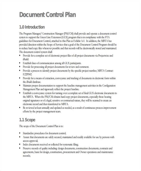 Control Plan Examples Format Pdf