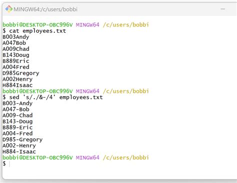 How To Use Sed To Insert Character At Specific Position Collecting Wisdom