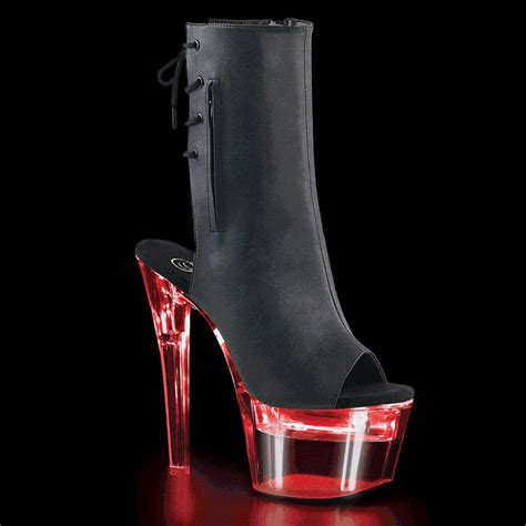 Flashdance 1018 7 Stripper Ankle Boot Open Toe Ankle Boots Open Toed Heels Platform Ankle