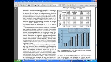 evolutionary programming based optimal placement of renewable distributed generators youtube