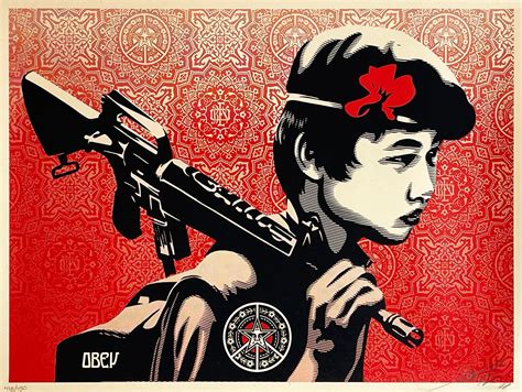 Shepard Fairey Duality Of Humanity Screen Print Obey Art