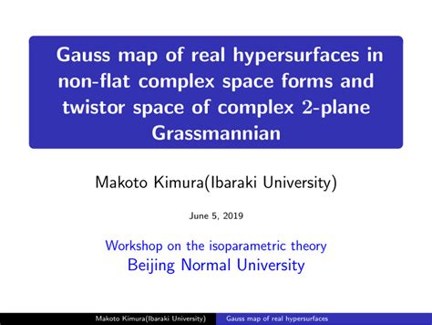 [ppt] gauss map of real hypersurfaces in non flat complex space forms and powerpoint