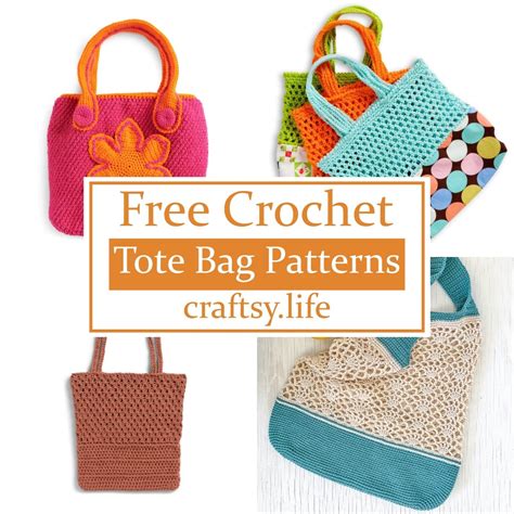 20 Modern Crochet Tote Bag Patterns For All Skill Levels