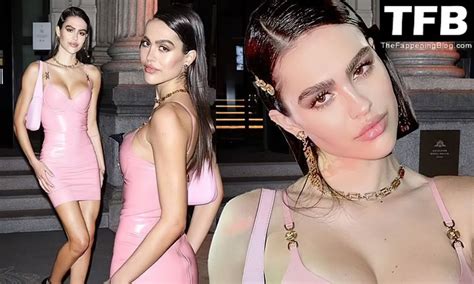 Amelia Gray Hamlin Drops Jaws In A Total Versace Look At Milan Fashion