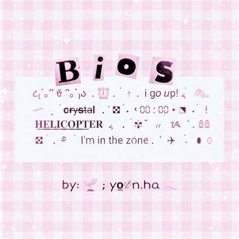 Aesthetic Bio Template