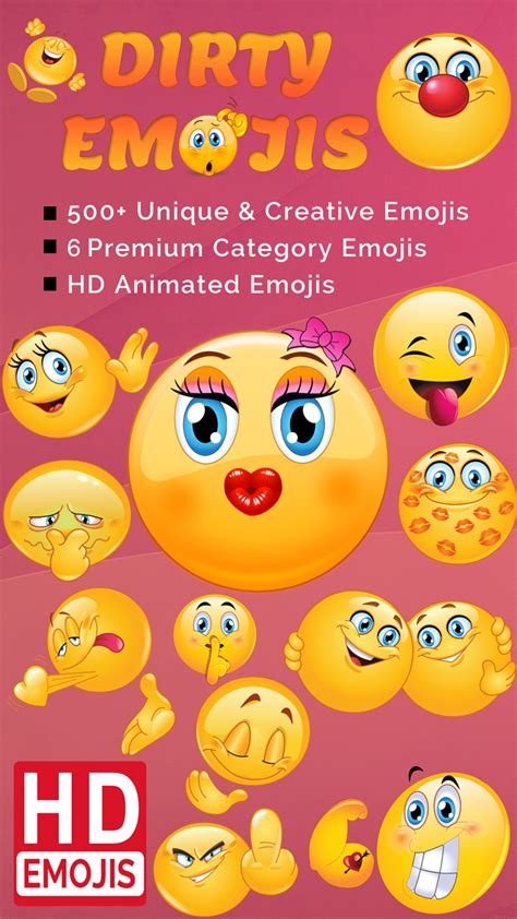 Dirty Emojis Dirty Emoticons Adult Stickers For Sexting Amazon De