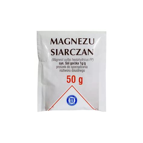 Magnezu Siarczan S L Gorzka G Opinie Sk Ad I Cena Apteka