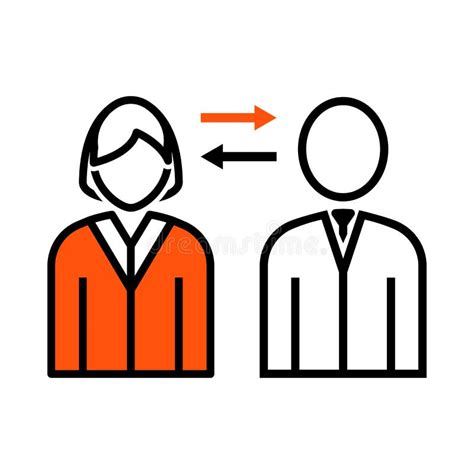 Icono Corporativo De La Interacci n Ilustración del Vector