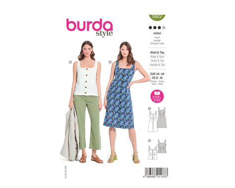Schnittmuster Burda Style Kleid Top 5922 Der Buntspecht Shop