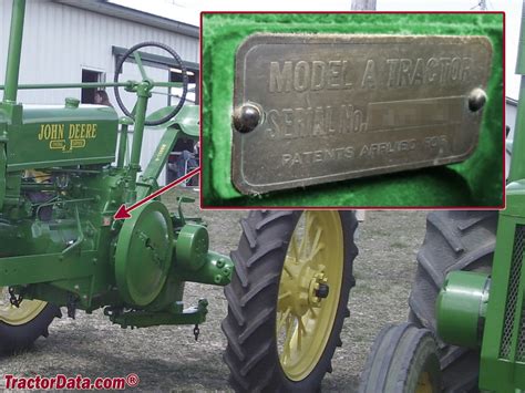 TractorData John Deere A Tractor Information