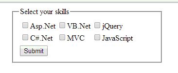 Example To Validate Asp Net CheckBoxList Using JQuery Asp Net C Net