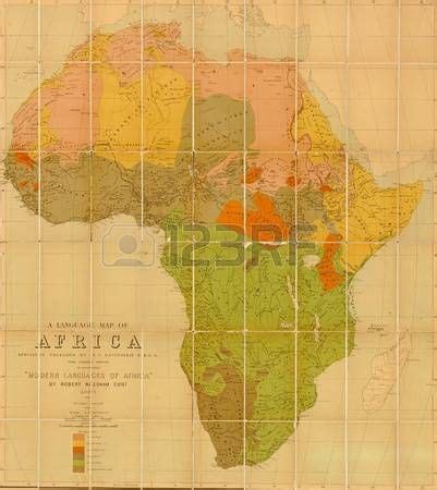 Mapa De La Lengua De Frica Elaborado Por EG Ravenstein En 1883 Foto De