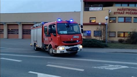 Nowość Wyjazd alarmowy 306 W 21 GBA Renault Midlum do zdarzenia Jrg