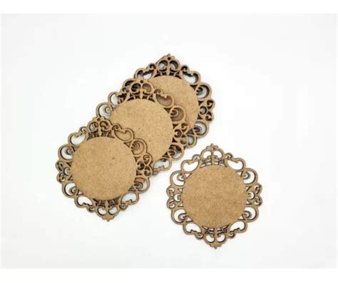 20 Escapulário Plaquinha Moldura Mdf Cru Personalize 10x9cm