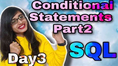 Conditional Statements SQL Oracle YouTube