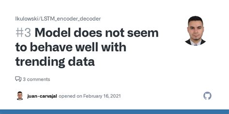 Model Does Not Seem To Behave Well With Trending Data Issue 3