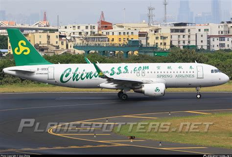 B 1893 Spring Airlines Airbus A320 214 WL Photo By Qiao Zheng ID