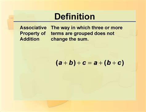 Associative Property Of Addition