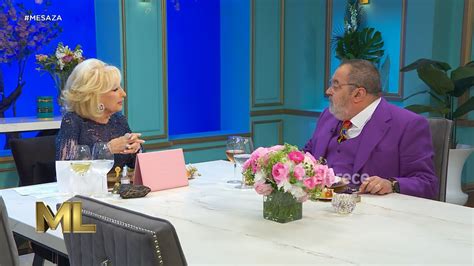 Jorge y Elvita anfitriones de lujo Mirtha elogió como Lanata y su