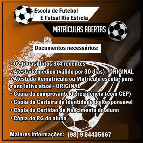 Escolinha De Futebol Rio Estrela Janeiro 2019