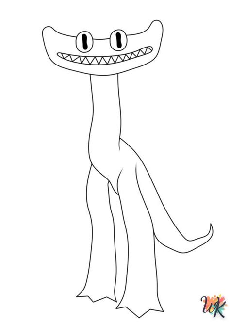 Coloriage Cyan Rainbow Friends Gratuit Imprimable