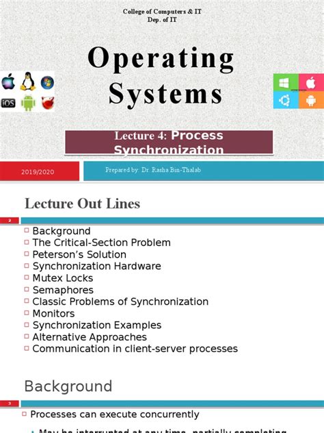 lecture 4 synchronization v1 pdf network socket concurrency computer science
