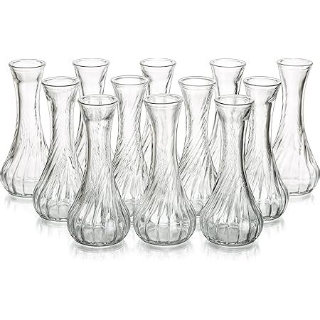 Amazon De Glasseam Kleine Einzelne Blume Glasvasen Vasenset 6er