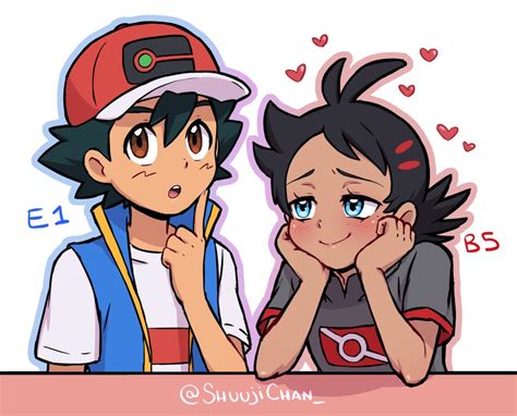 Ash Ketchum And Goh Pokemon And 2 More Drawn By Sara Bon Danbooru
