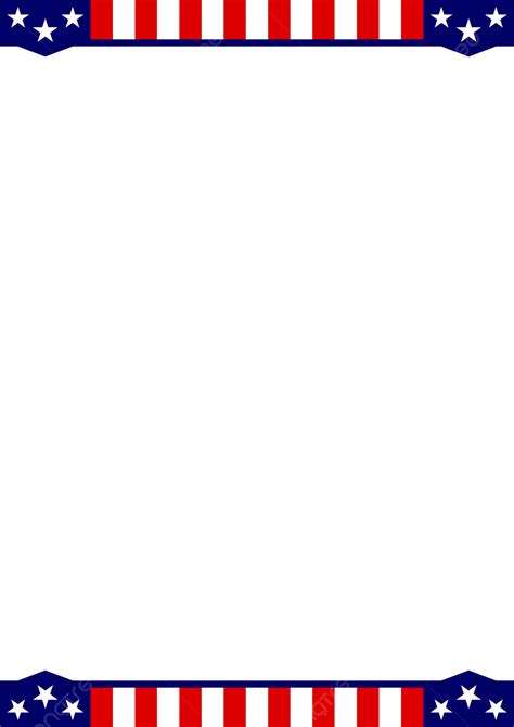 American Flag Border For A Paper American Flag A Png And Vector