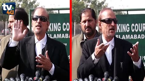 Pti Leader Babar Awan Important Media Talk Outside Supreme Court