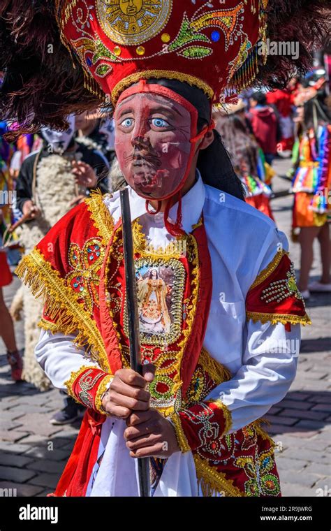 Cusco A Cultural Fiesta People Dressed In Traditional Colourful