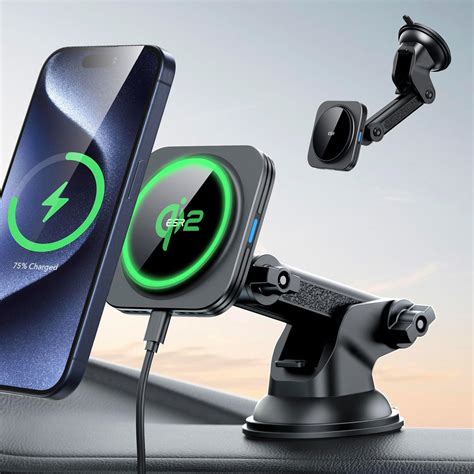 Amazon Esr For Qi W Magsafe Car Mount Charger Qi Certified