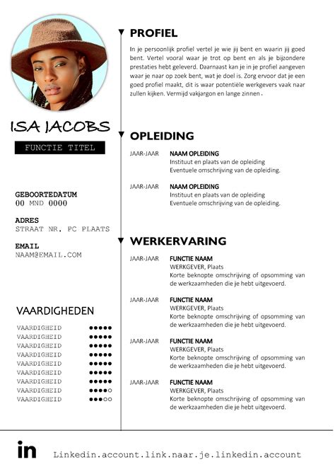 Cv Voorbeeld Eenvoudig Een Professioneel Cv Maken Gratis