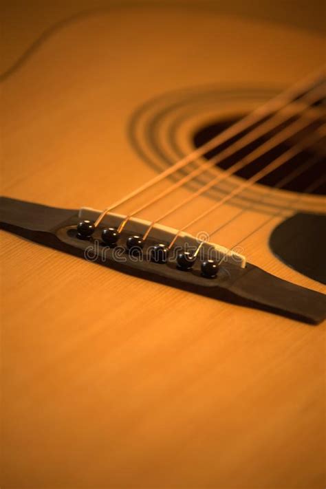 Foto De La Guitarra Ac Stica En Tonos Acogedores Calientes Foto De