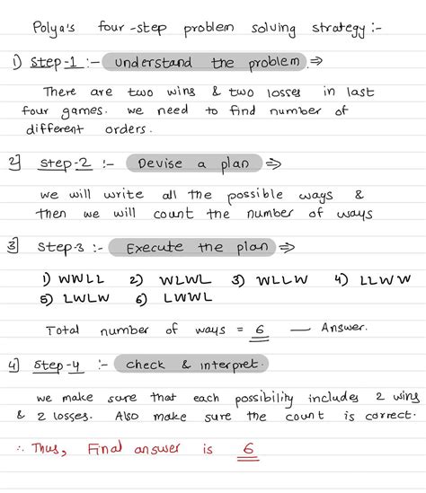 [solved] solve the following problems using polya s four step course hero