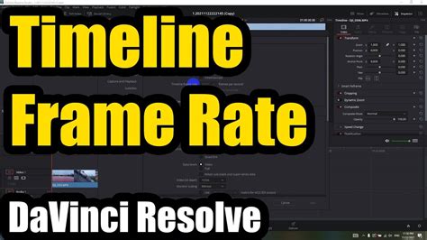 How To Modify Timeline Frame Rate Davinci Resolve YouTube