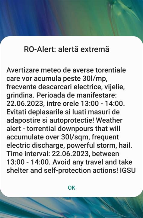 UPDATE Cod portocaliu în Arad S a emis avertizare RO Alert ARADON