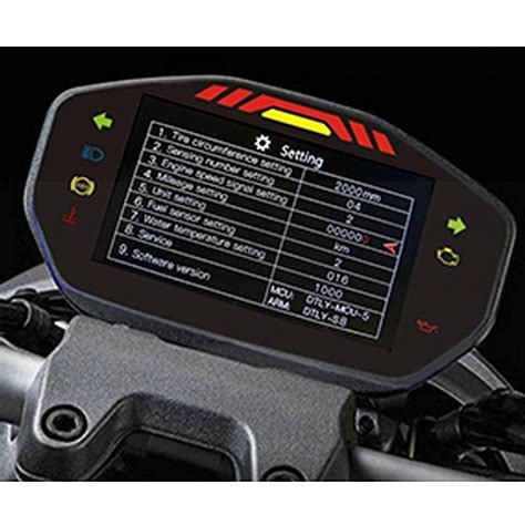 Speedpark Motorcycle LCD TFT Digital Speedometer 14000RPM Backlight