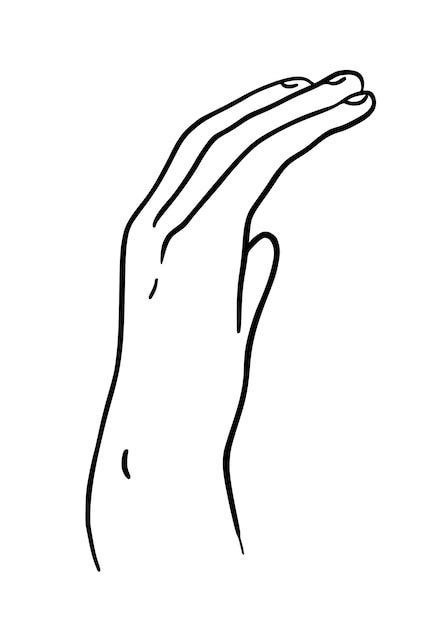Partie Du Corps Humain Main Doodle Livre De Coloriage De Dessin Anim