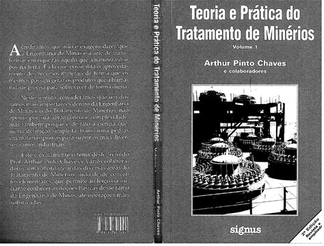 Teoria E Pratica Do Tratamento De Minerios Vol Tratamento De Minerios