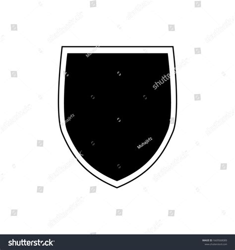 Shild Icon Flat Design Logo Stock Vector Royalty Free 1669568089