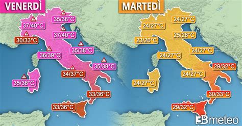 Meteo Temperature Tracollo Termico A Iniziare Da Domenica Da Sopra