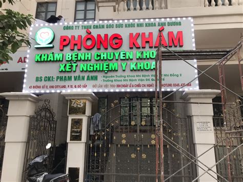 LÀM BẢNG HIỆU CHO PHÒNG KHÁM ĐẸP ĐẠT CHUẨN CHẤT LƯỢNG GIÁ THÀNH RẺ NHẤT