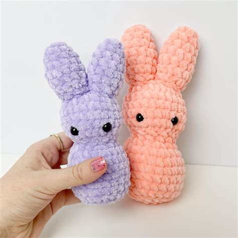 Rose And Lily Amigurumi Crochet Easter Peep Bunny Free Crochet
