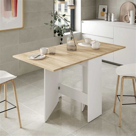 Mesa De Comedor Plegable Alas Abatibles 3 Posiciones Albudeite